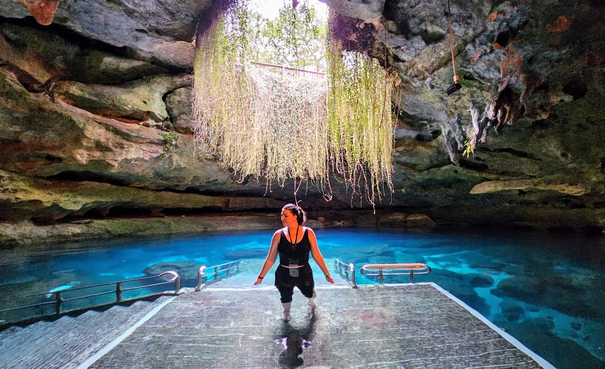 The famous "cave swim" at Devil's Den: Our honest thoughts